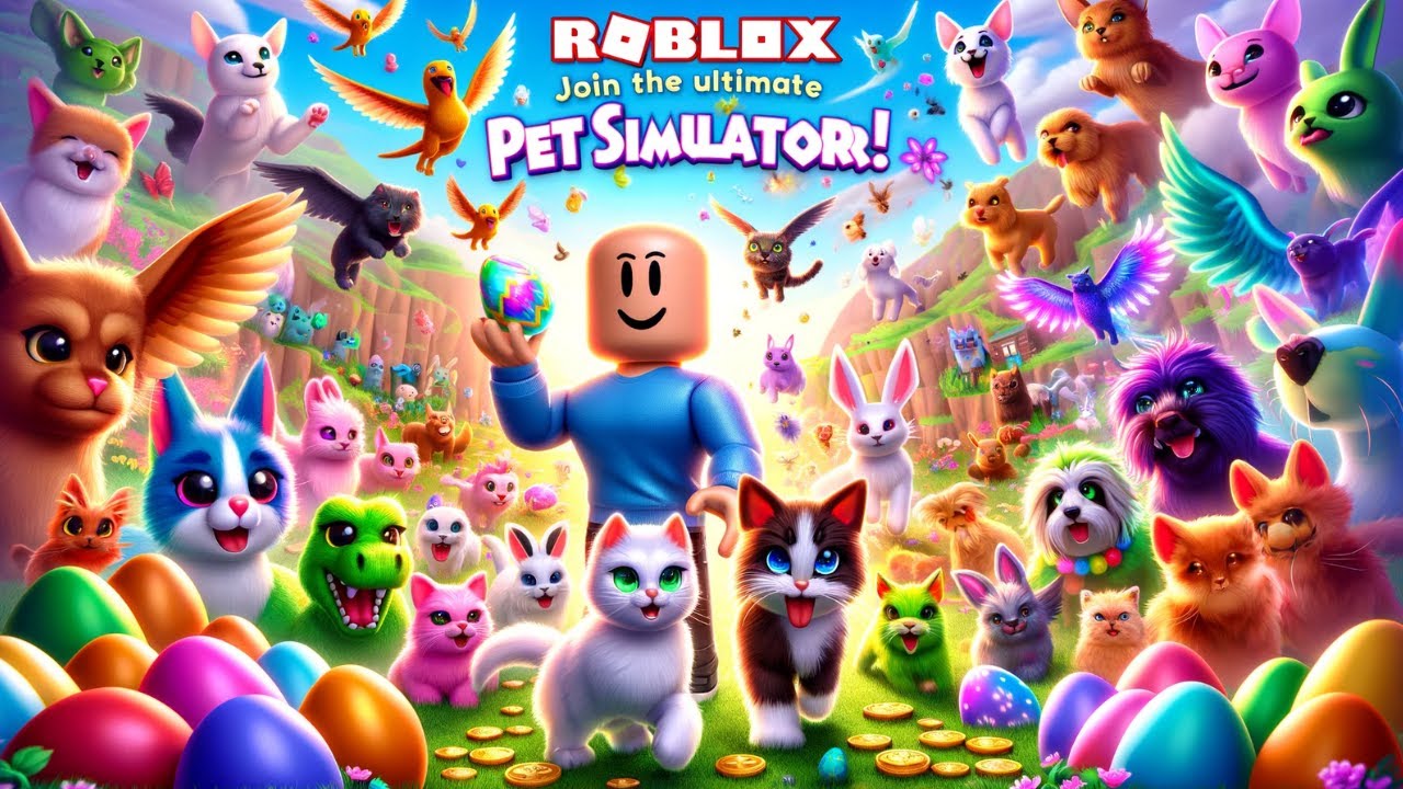 Amazing GOLDEN PETS in ROBLOX Pet Simulator! - YouTube