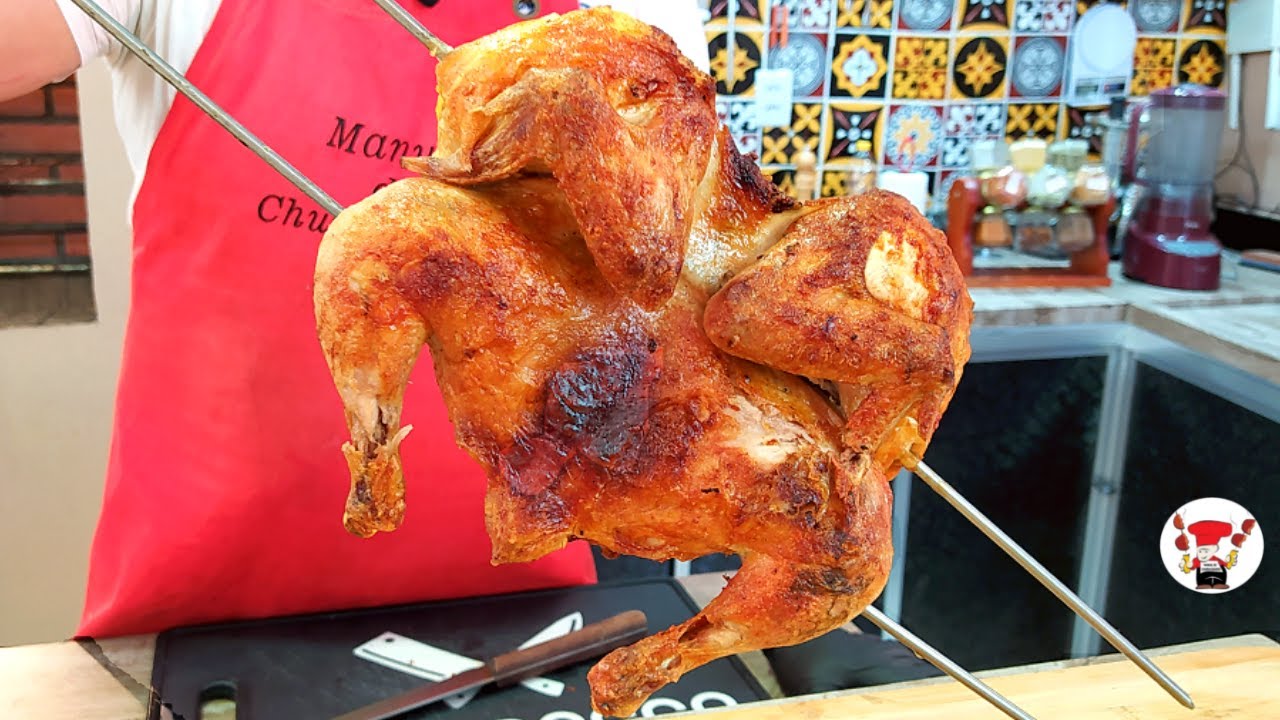 Como Assar Frango Inteiro na Churrasqueira Perfeito - YouTube