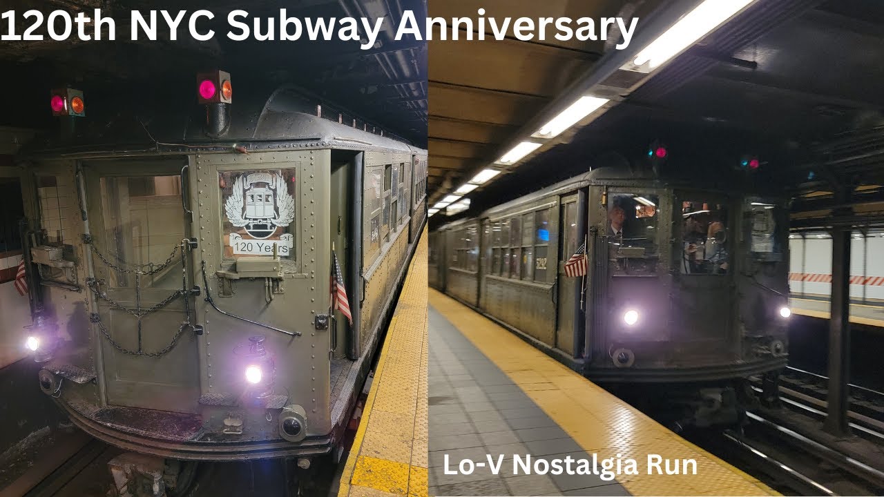 MTA 120th Anniversary Lo-V Nostalgia Run On The Lexington Av and 7th Av ...