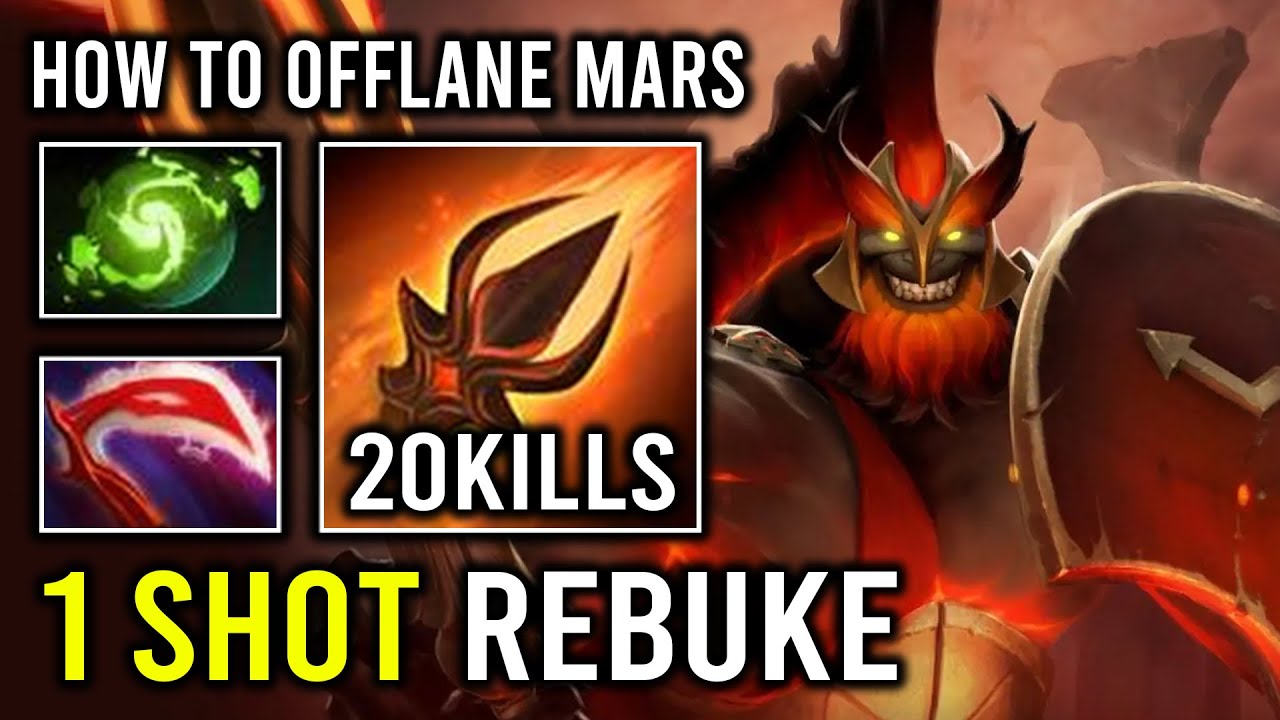 How to Offlane Mars Like a Pro with Desolator God's Rebuke 1 Shot Spear ...