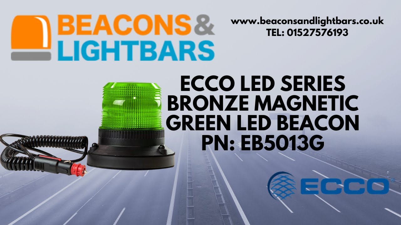 ECCO LED Series Bronze Magnetic Green Beacon EB5013G ...