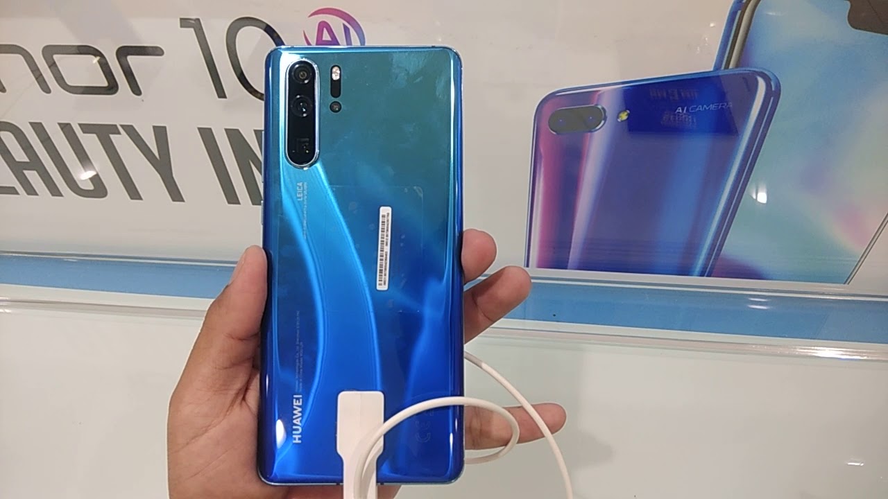 Huawei P30 Pro Aurora Blue - YouTube