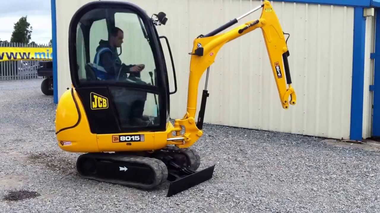 2008 JCB 8015 MINI DIGGER C/W FULL GLASS CAB - YouTube