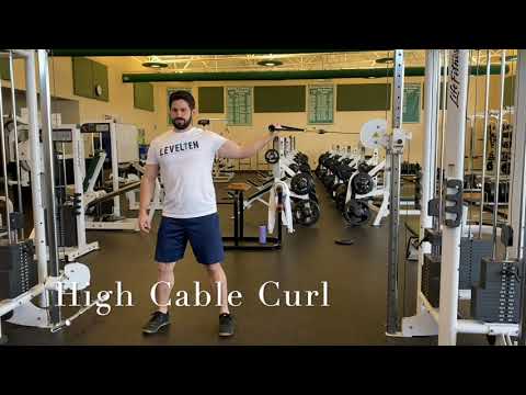 High Cable Curl - YouTube