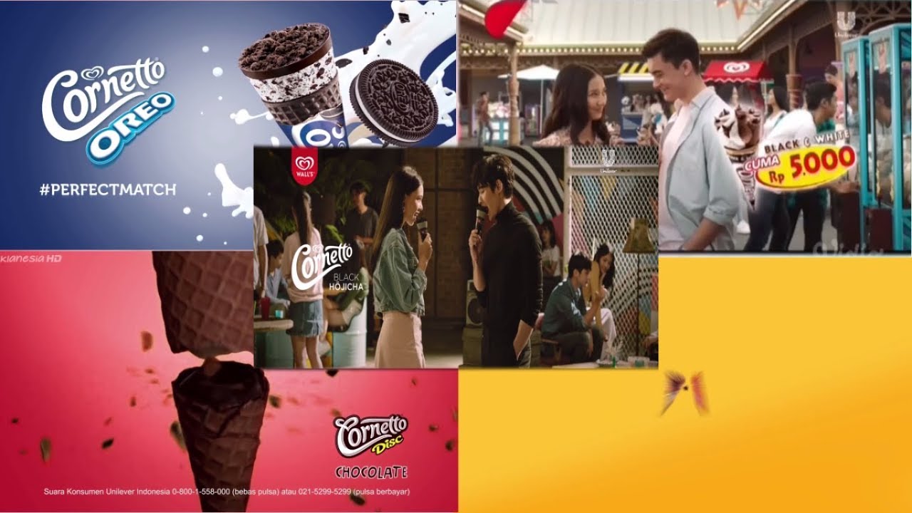 IKLAN CORNETTO HOJICHA, OREO, SILVERQUEEN, BLACK&WHITE, CHOCOLATE - YouTube