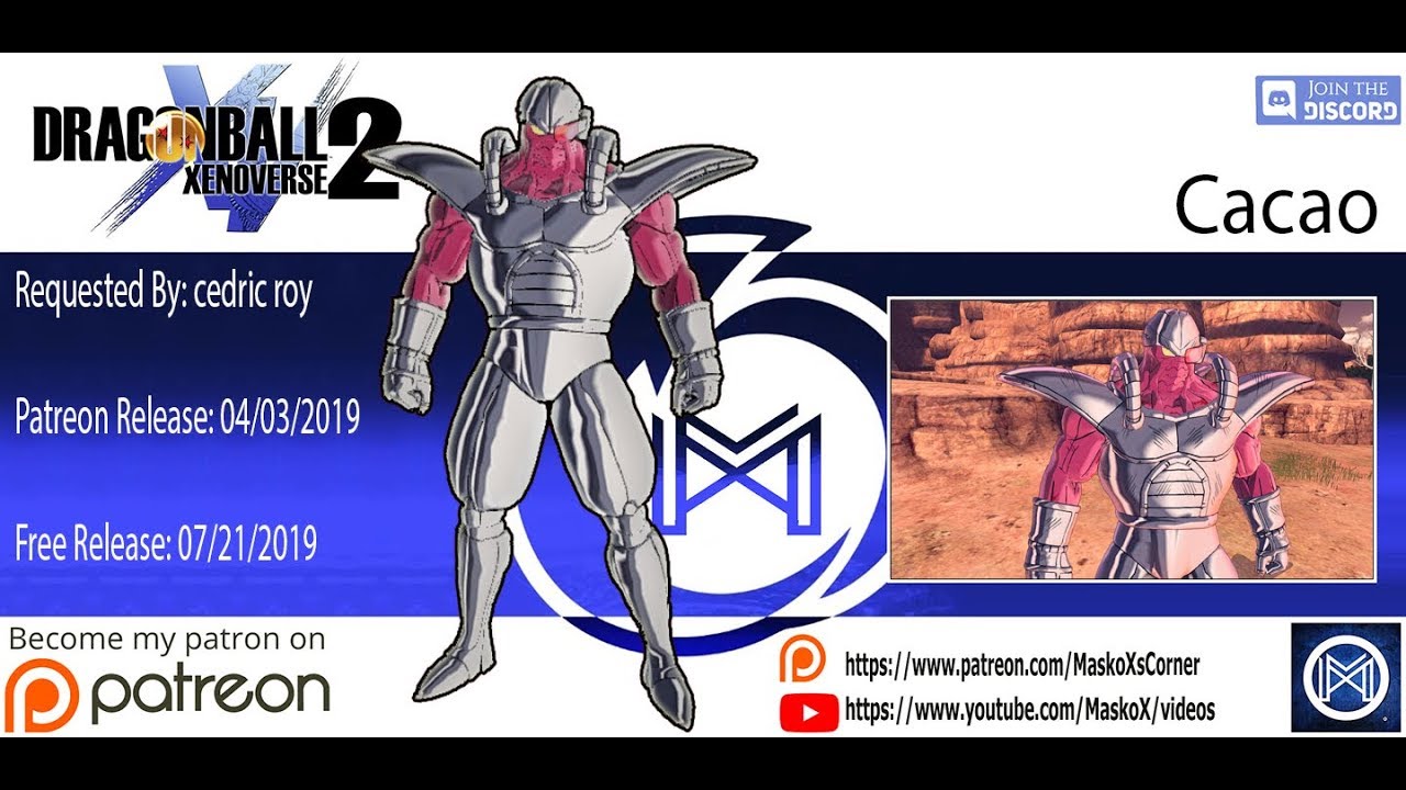 Dragon Ball Xenoverse 2 - Cacao (Showcase) MOD - YouTube