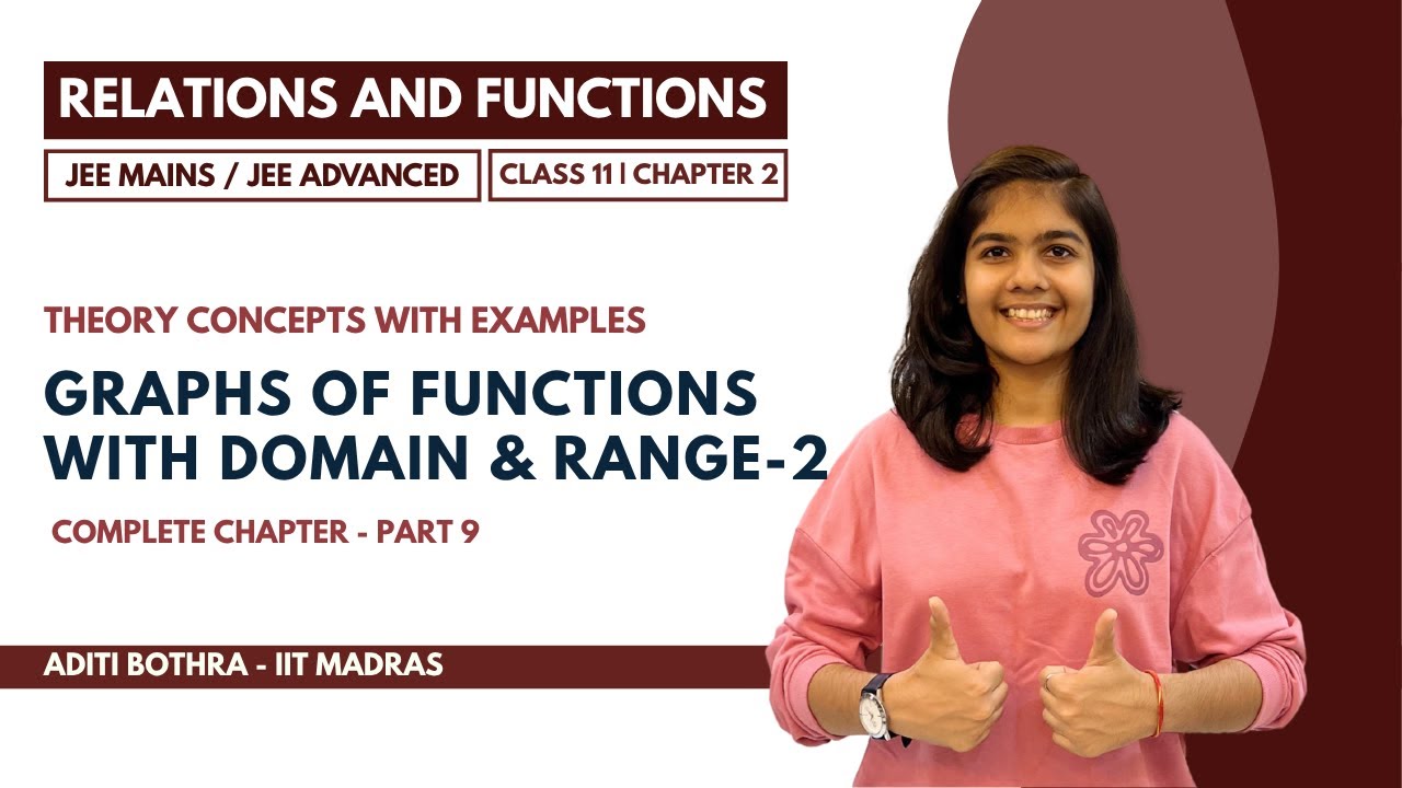 Graphs of Functions with Domain & Range -2 | Class 11 | JEE Mains ...