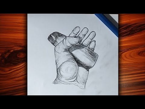 pencil drawing / teknik menggambar jari / cara menggambar mudah. - YouTube