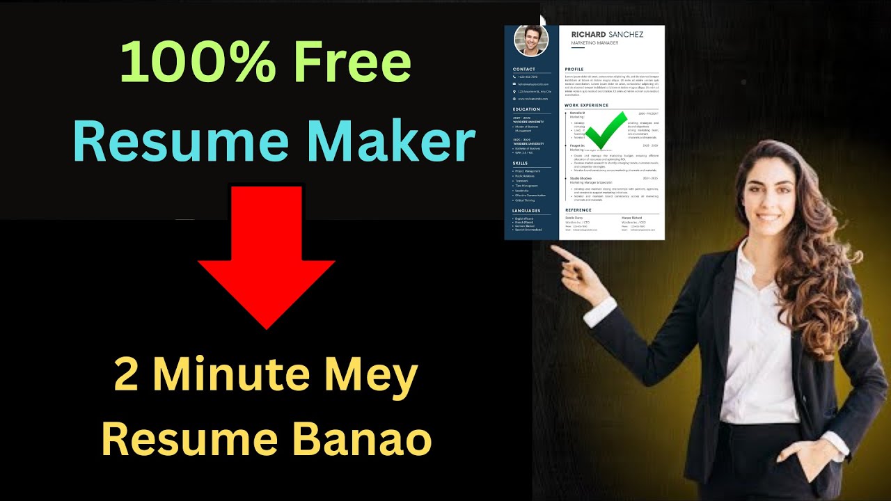 Professional Resume Kaise Banaye ? | Free Resume Maker | E Jobee Job ...