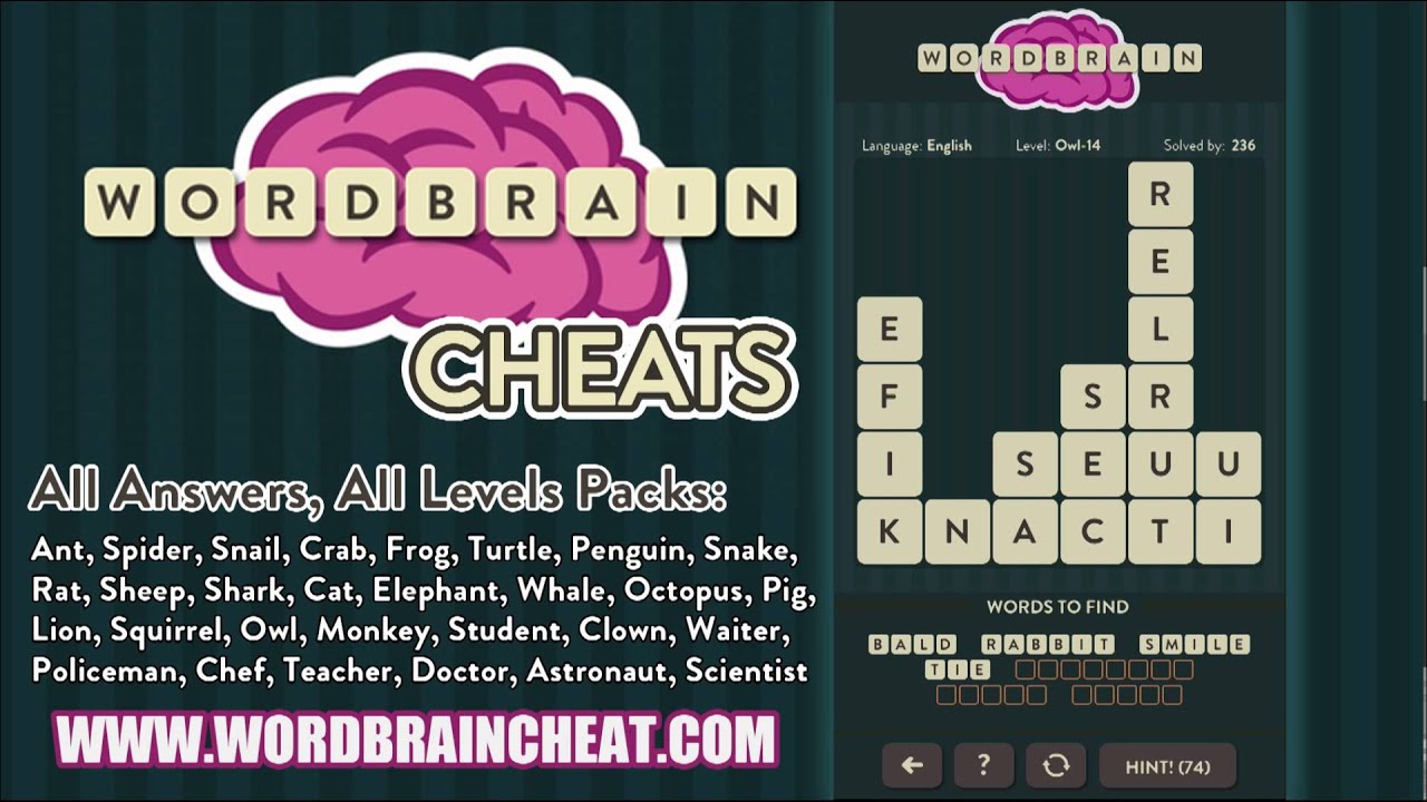 WordBrain Owl 14 Cheats | WordBrain Cheats | Owl 14 Answer - YouTube