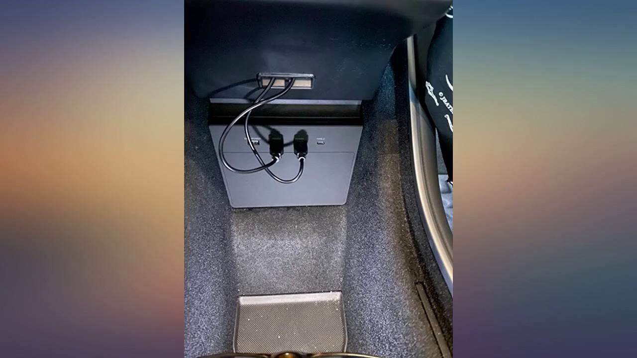 TAPTES Tesla Model 3 USB Hub 5 in 1 Ports, Dashcam & Sentry Mode Viewer ...