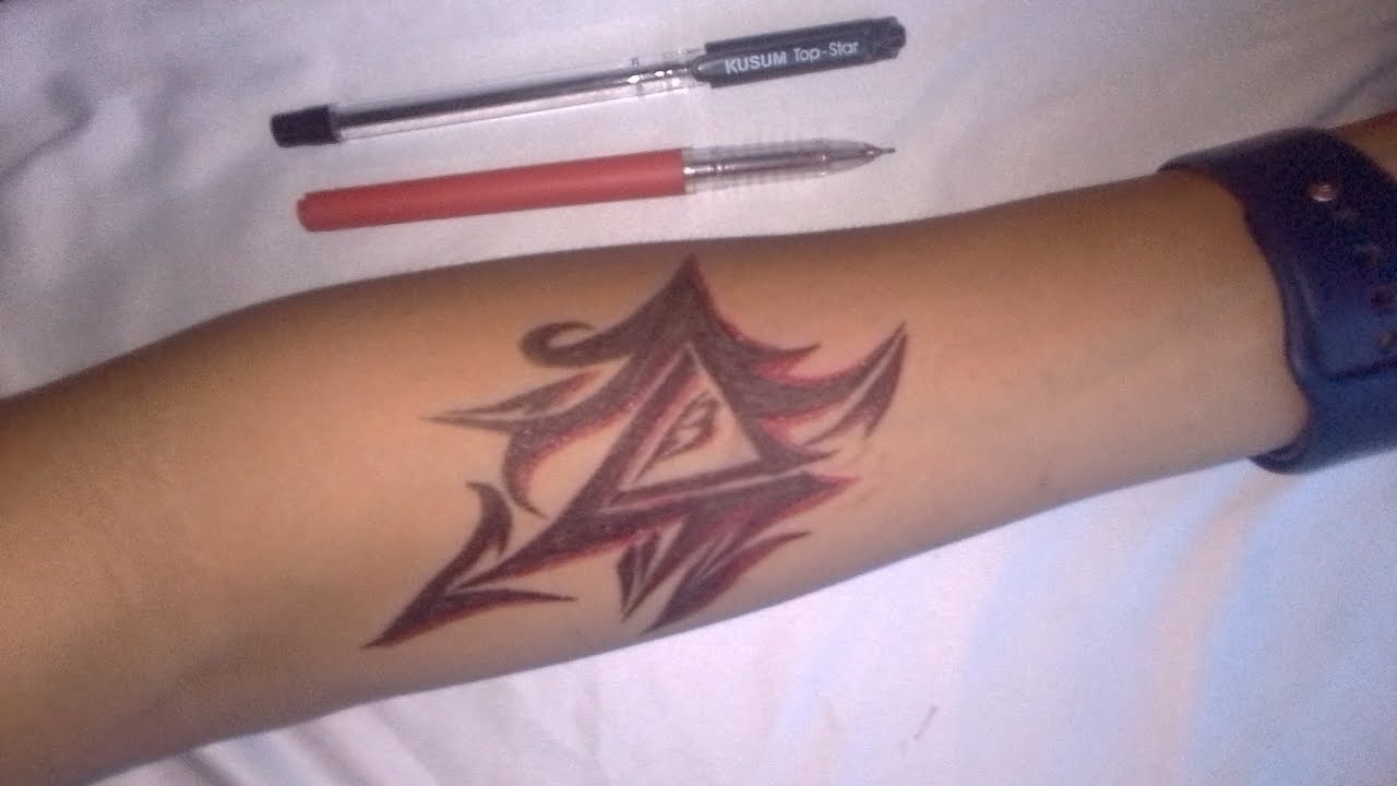 First video/awesome hand tatto art by pen/Bimal MGR ART - YouTube