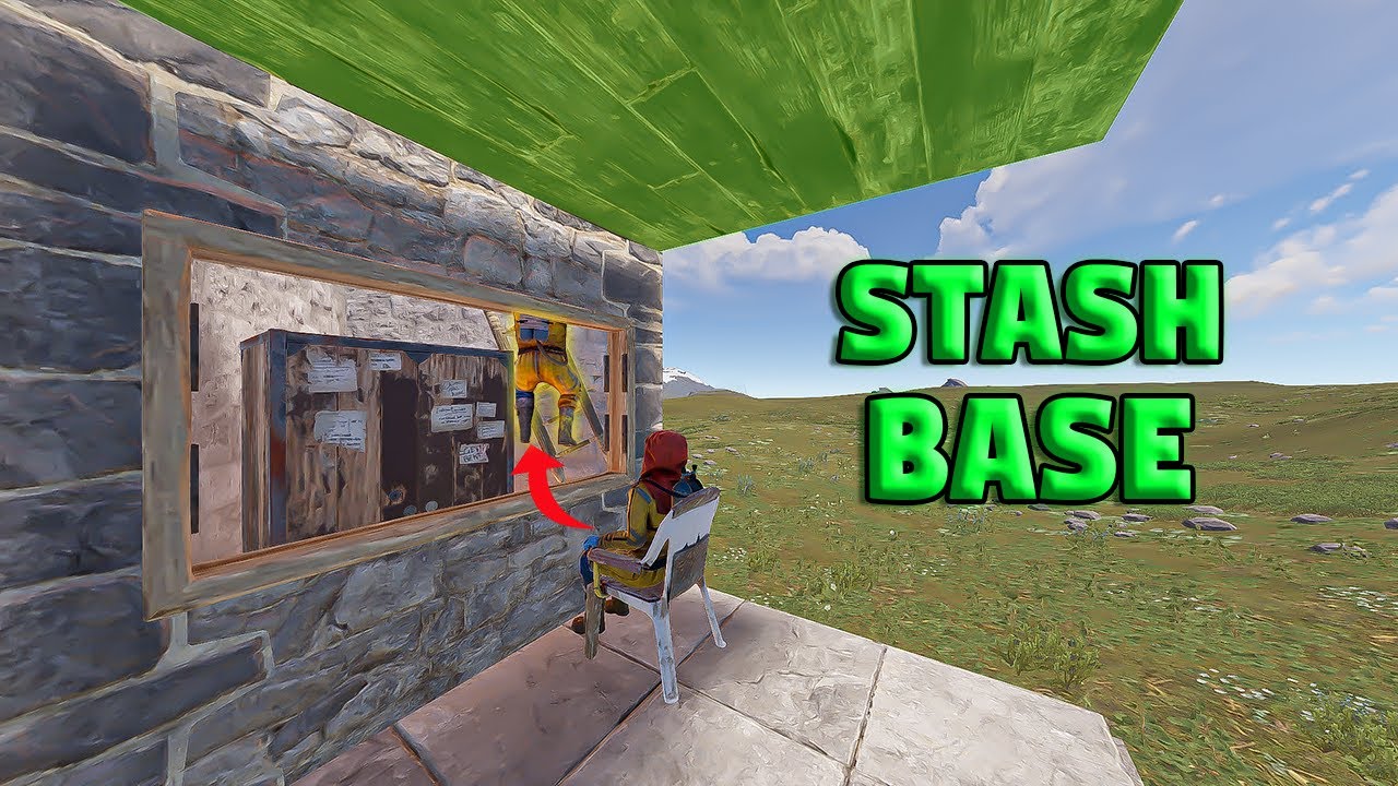 STASH "BUNKER" BASE | SOLO\DUO rust base design - YouTube