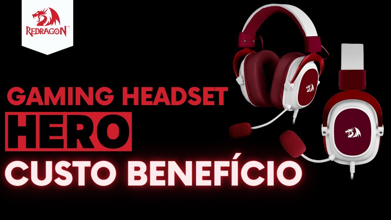 🎧 Um dos MELHORES HEADSETS GAMERS custo benefício!!! Redragon HERO ...