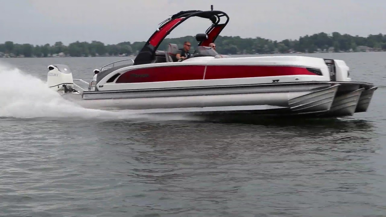 2020 Manitou 27 SRS Xplode Dual Engine DF350A - YouTube