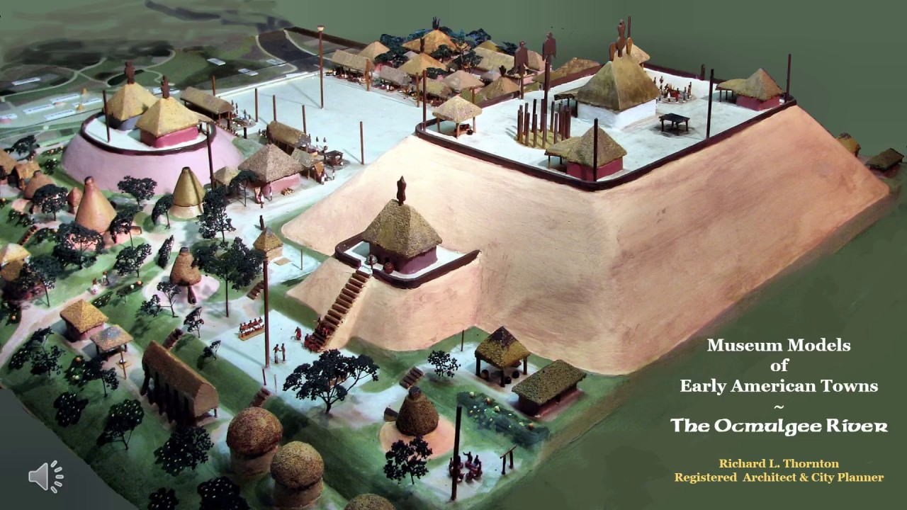 Native American Town Models Ocmulgee River - YouTube