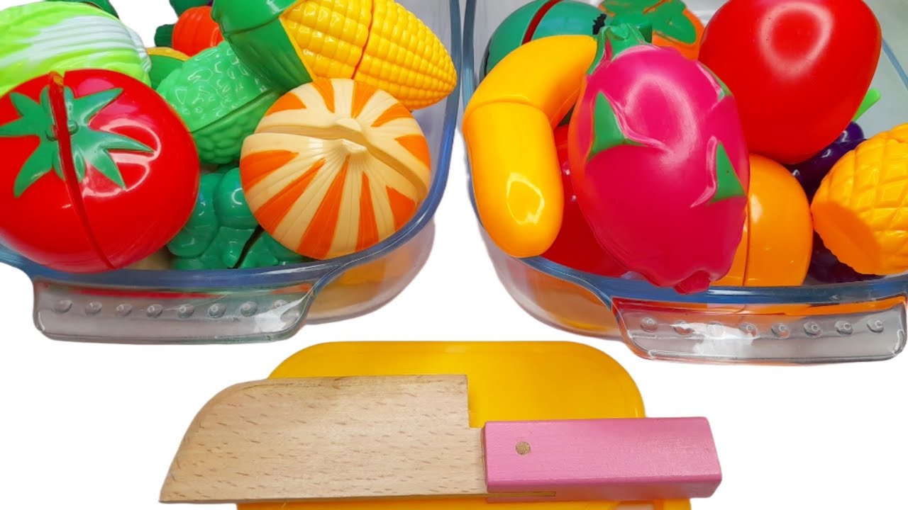 Satisfying Video | How to Cutting Wooden Fruits, Watermelon, apple and ...