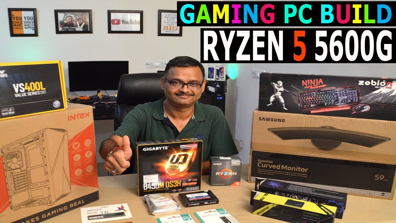 50K Gaming PC Build Ryzen 5 5600g || 16 GB DDR4 RAM || 512 GB SSD ...