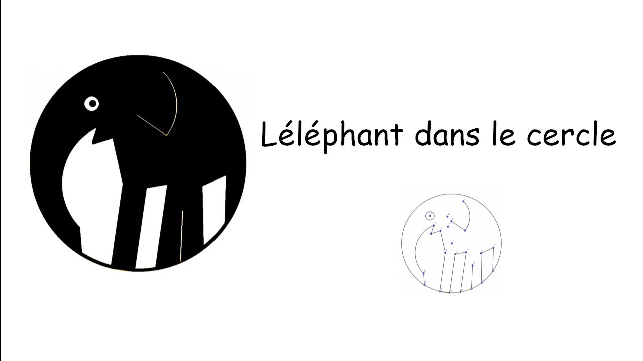 Eléphant dans le cercle Geogebra - YouTube