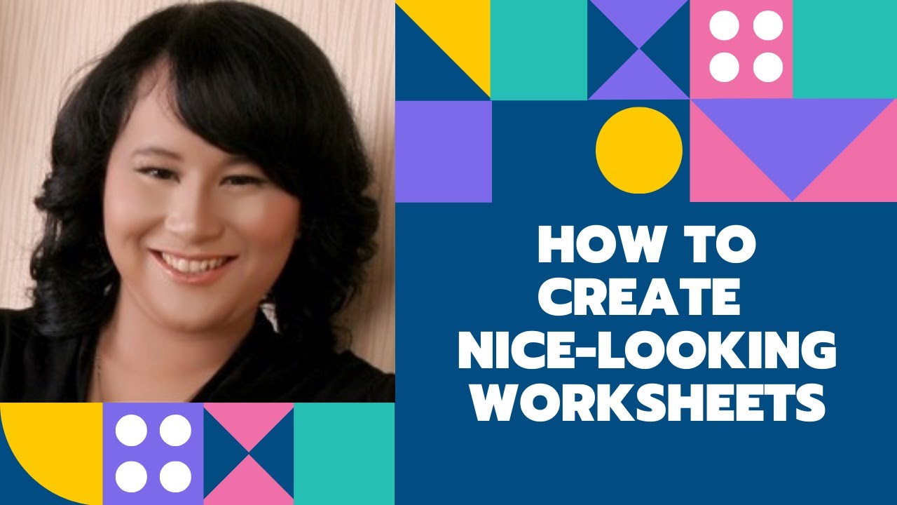 How to create a nice-looking worksheet and make it fillable - YouTube