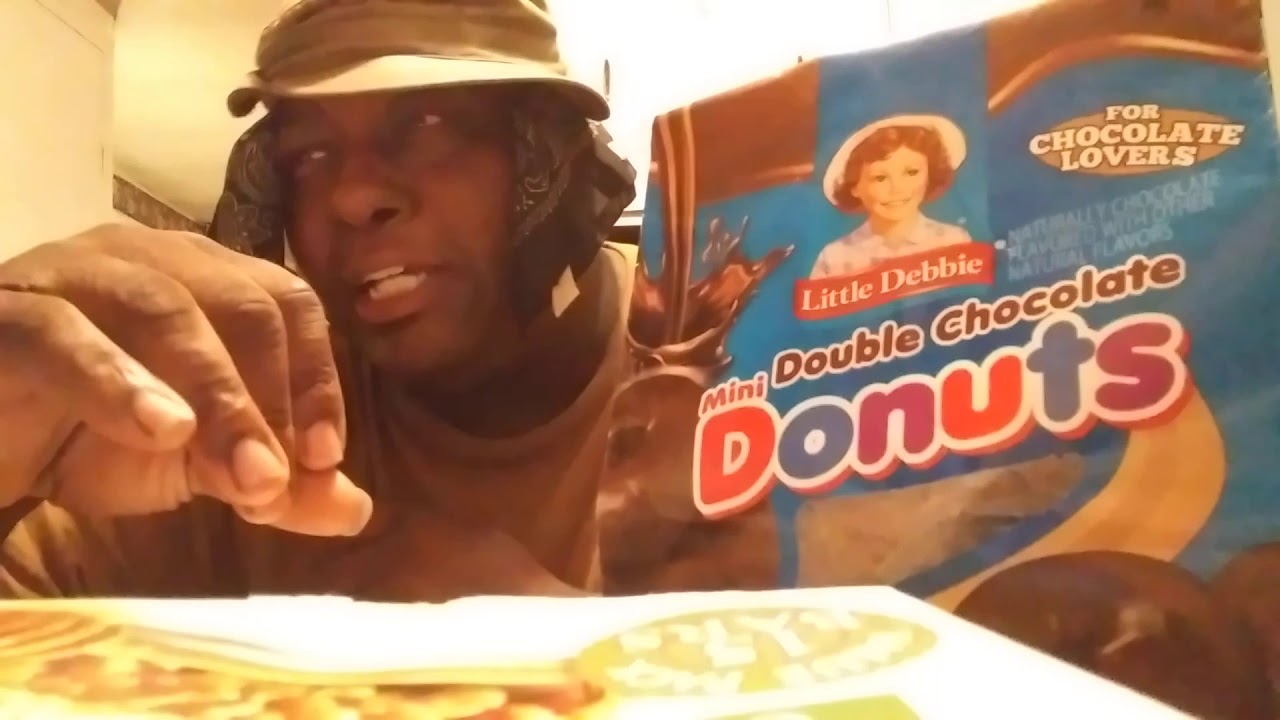 Little debbie mini double chocolate donuts review - YouTube