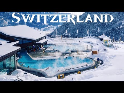 Les Bains d'Ovronnaz, winter | Leytron, Switzerland (Thermal Centre) 4K ...