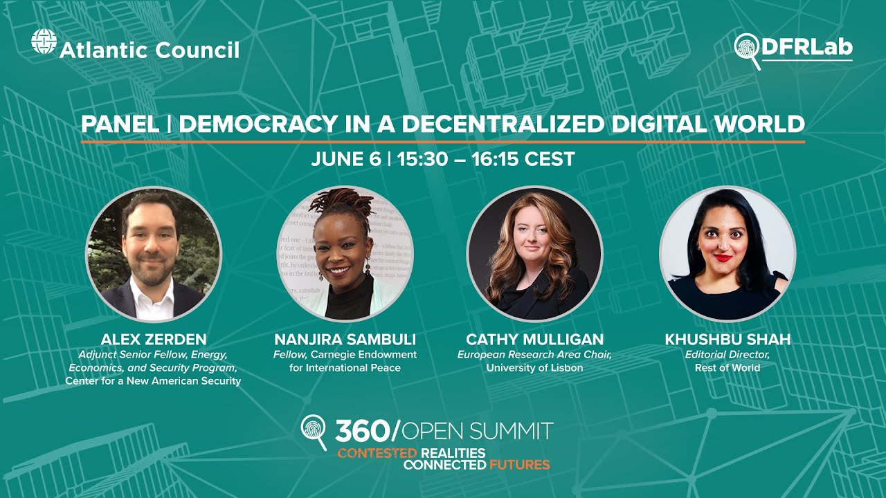 Panel | Democracy in a Decentralized Digital World - YouTube