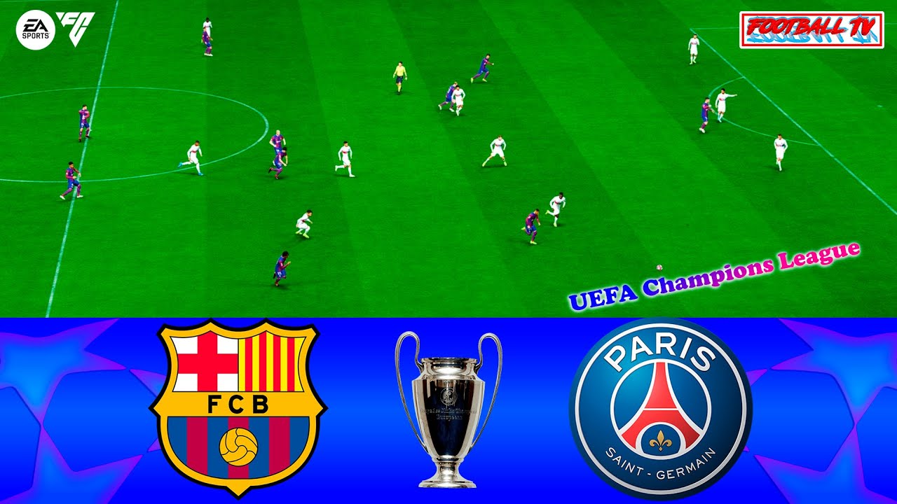 BARCELONA vs PSG - UEFA Champions League 2024 | Full Match All Goals ...