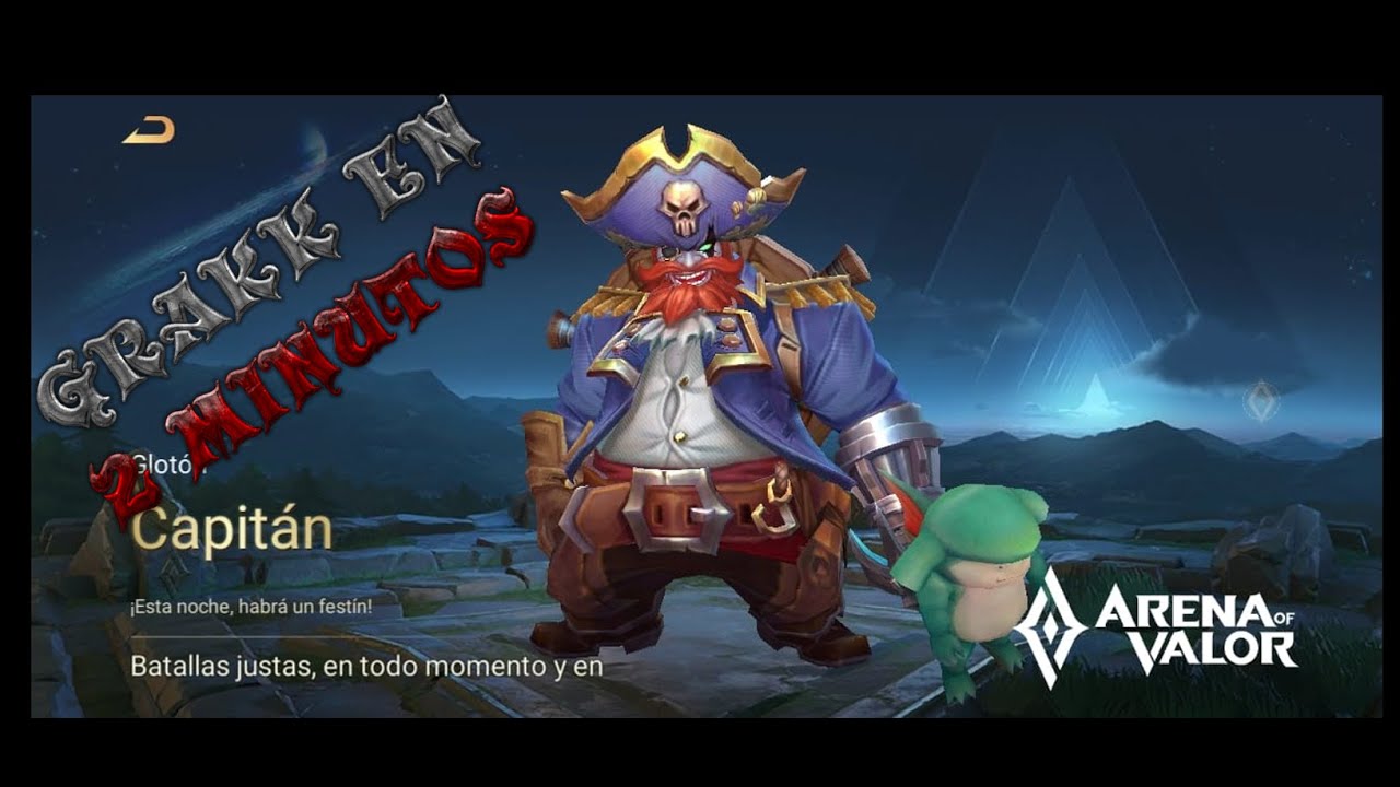 GRAKK en 2 minutos GUIA ARENA OF VALOR español - YouTube