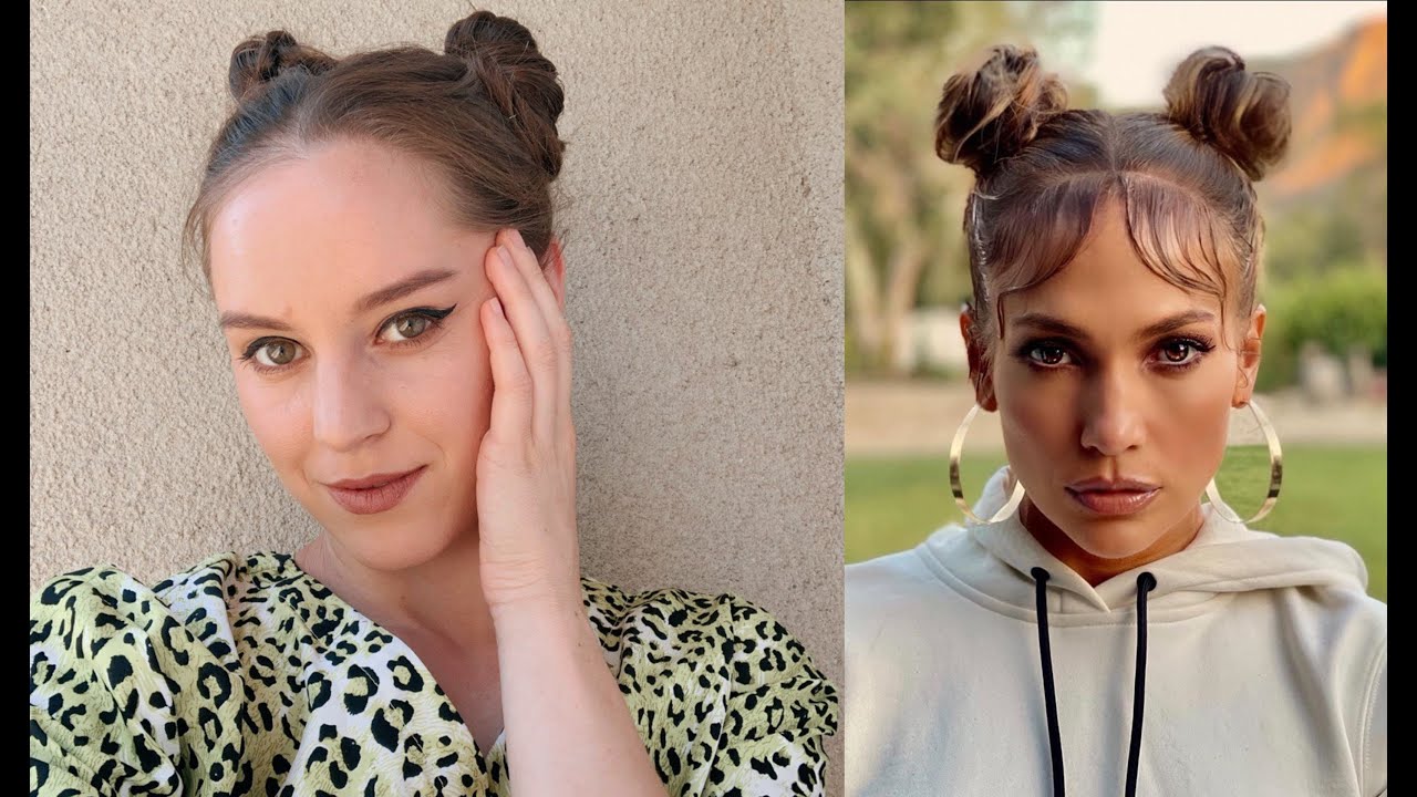 Doua cocuri rasucite: Coafura inspirata de Jennifer Lopez - YouTube