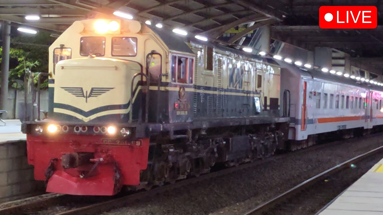 🔴 MALAM TAKBIRAN NONTON LOKOMOTIF LIVERY VINTAGE & RNB KE JAKARTA ...