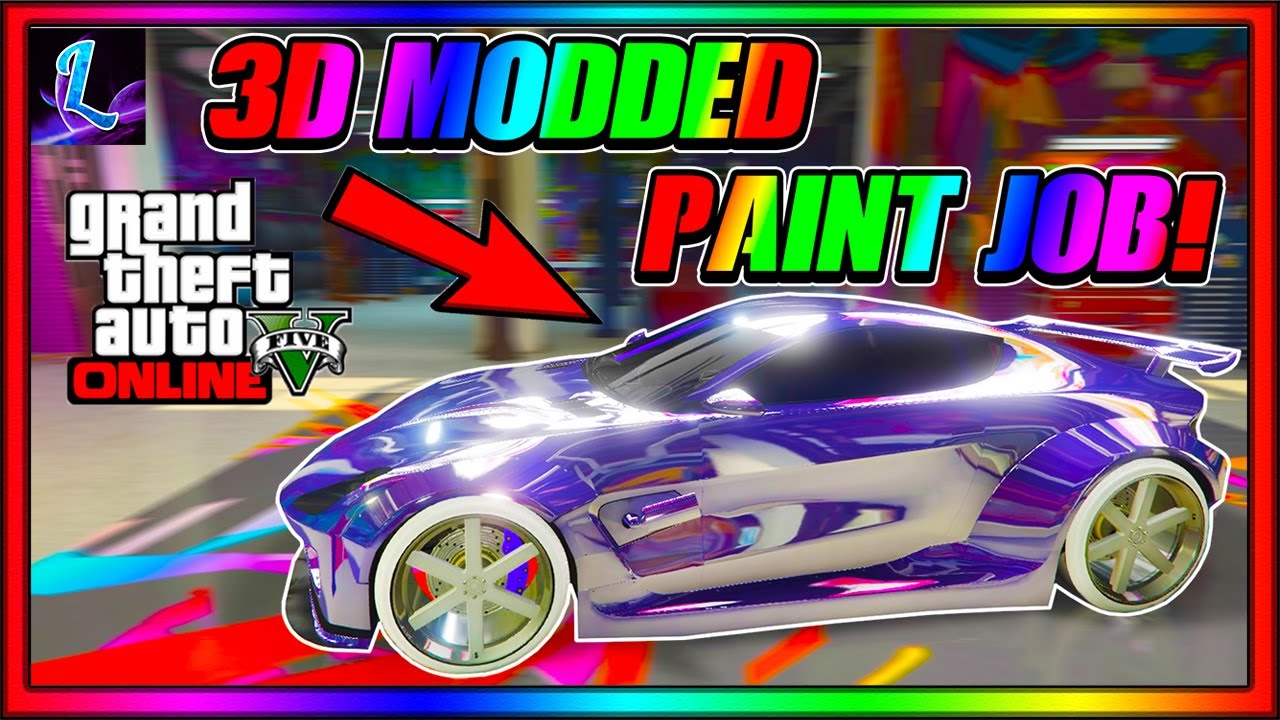 *EASY* 3D PAINTJOB ON ANY CAR IN GTA 5 ONLINE! (Modded Crew Color ...
