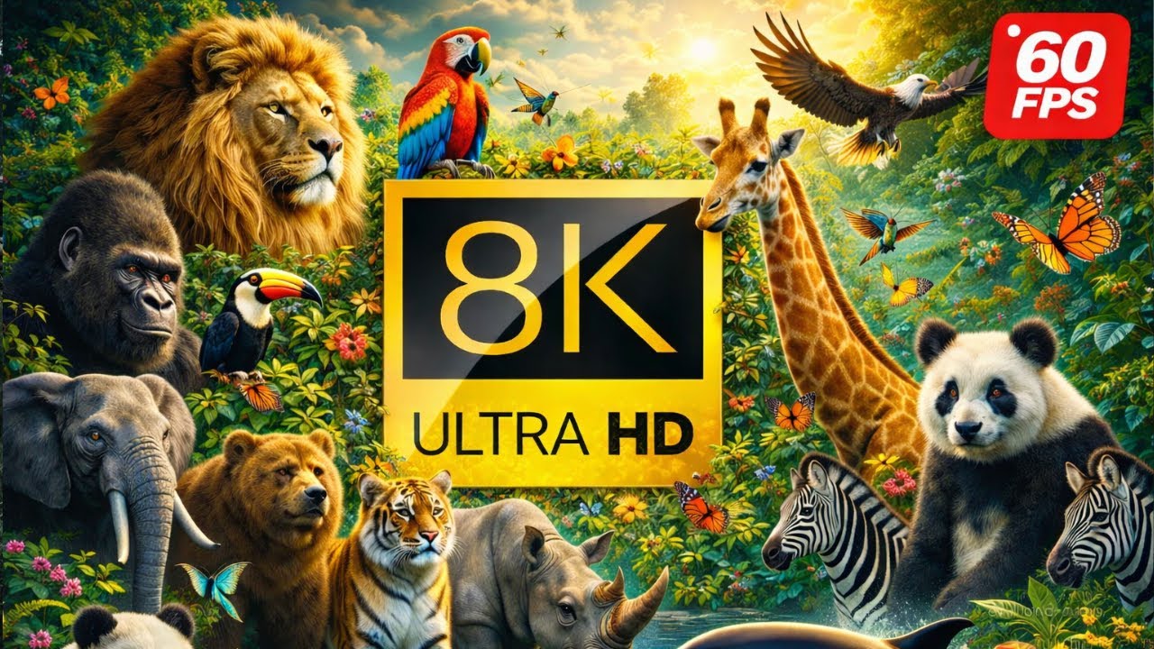 The Most Beautiful Animals and birds on Earth – 8K HDR - YouTube