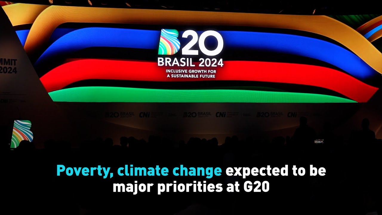 Poverty, climate change expected to be major priorities at G20 - YouTube