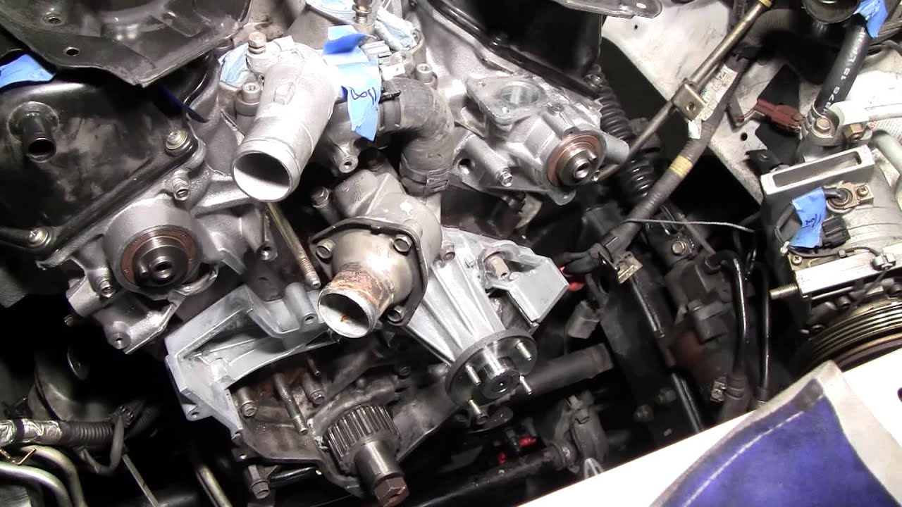 2002 Nissan Xterra VG33E Rebuild Step by Step Part 78 - Thermostat ...