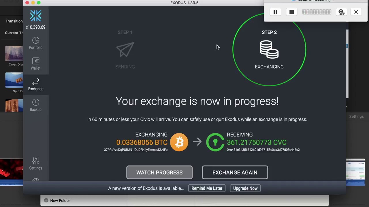 First Altcoin Trade Civic Coin CVC - YouTube
