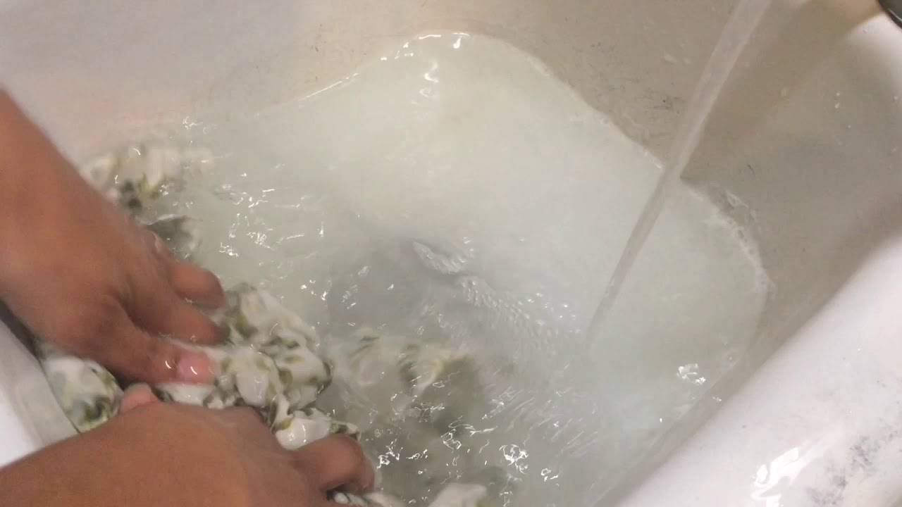 Hand Washing Vintage Linens - YouTube