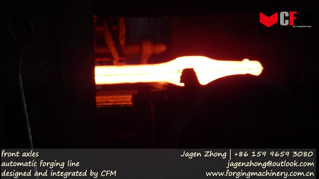front axles automatic forging line designed and integrated by CFM - YouTube