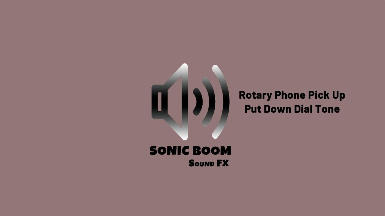 Rotary Phone Pick Up Put Down Dial Tone SFX - YouTube