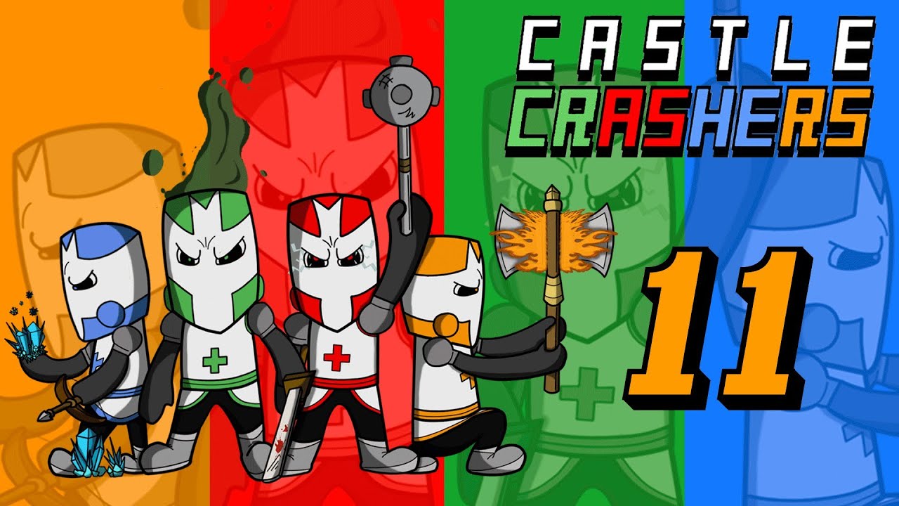 Castle Crashers - Four Player Co-op Full Moon + Snow World Part 11 ...