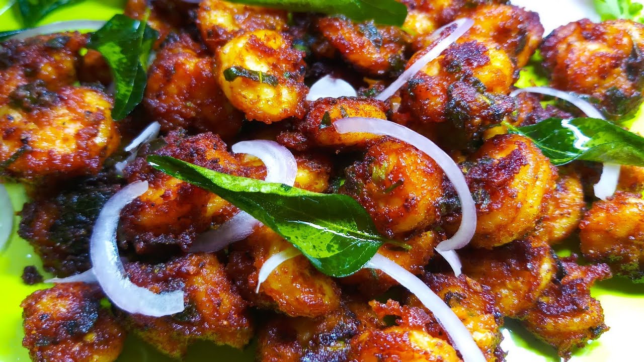 Prawn 65 / Prawn fry in tamil | Eral 65 | Eral varuval - YouTube