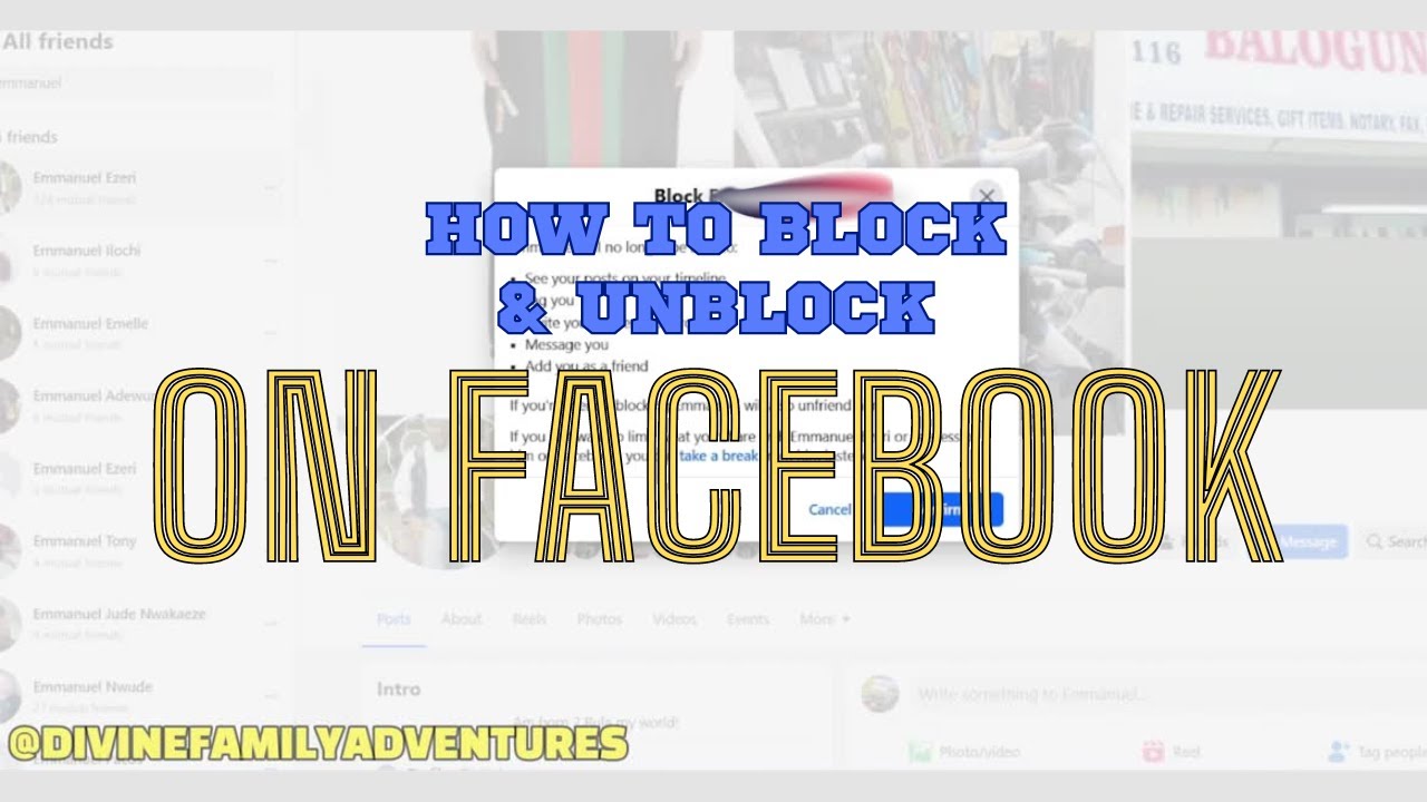 How to Block & Unblock people on Facebook | Simple & Easy Guide #post # ...