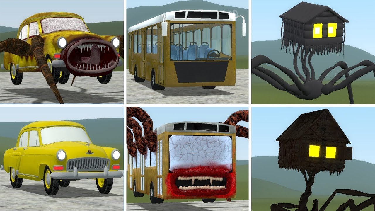 OLD AND NEW UPDATE: CAR EATER, BUS EATER, HOUSE HEAD VS ALL TREVOR ...
