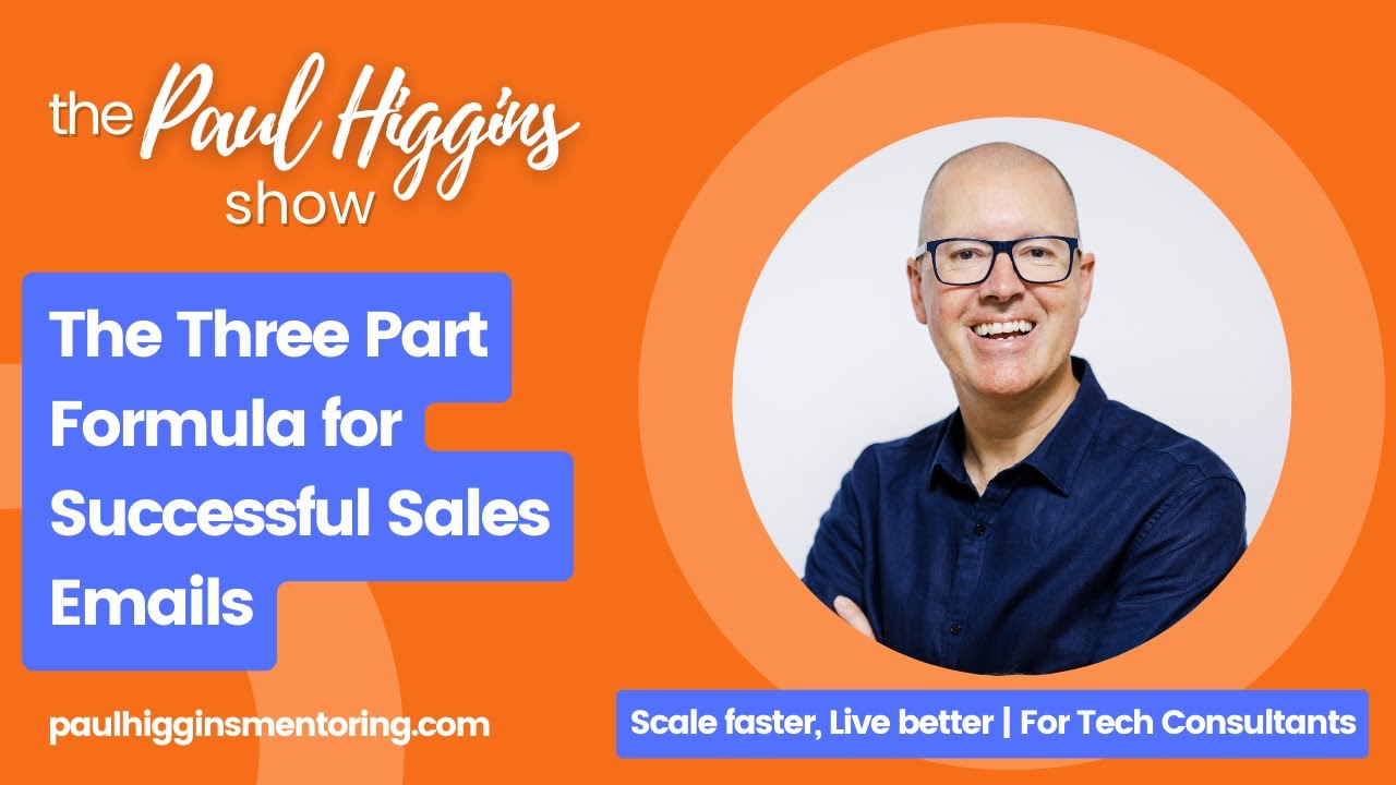 The Three Part Formula for Successful Sales Emails - YouTube