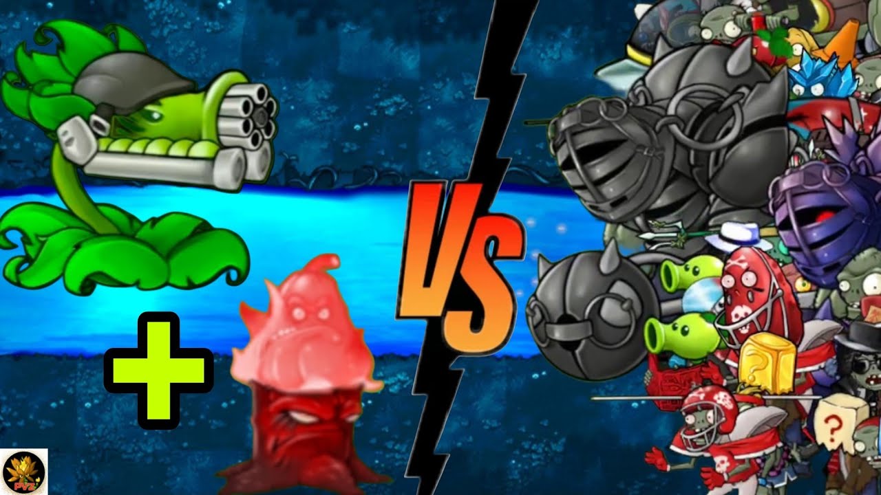 PVZ FUSION : SUPER MACHINE GUN CAMBO ULTIMATE HOT TORCH VS ALL ZOMBIES ...