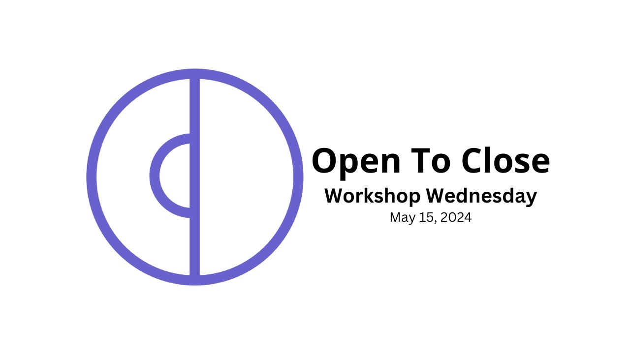Workshop Wednesday - May 15, 2024 - YouTube