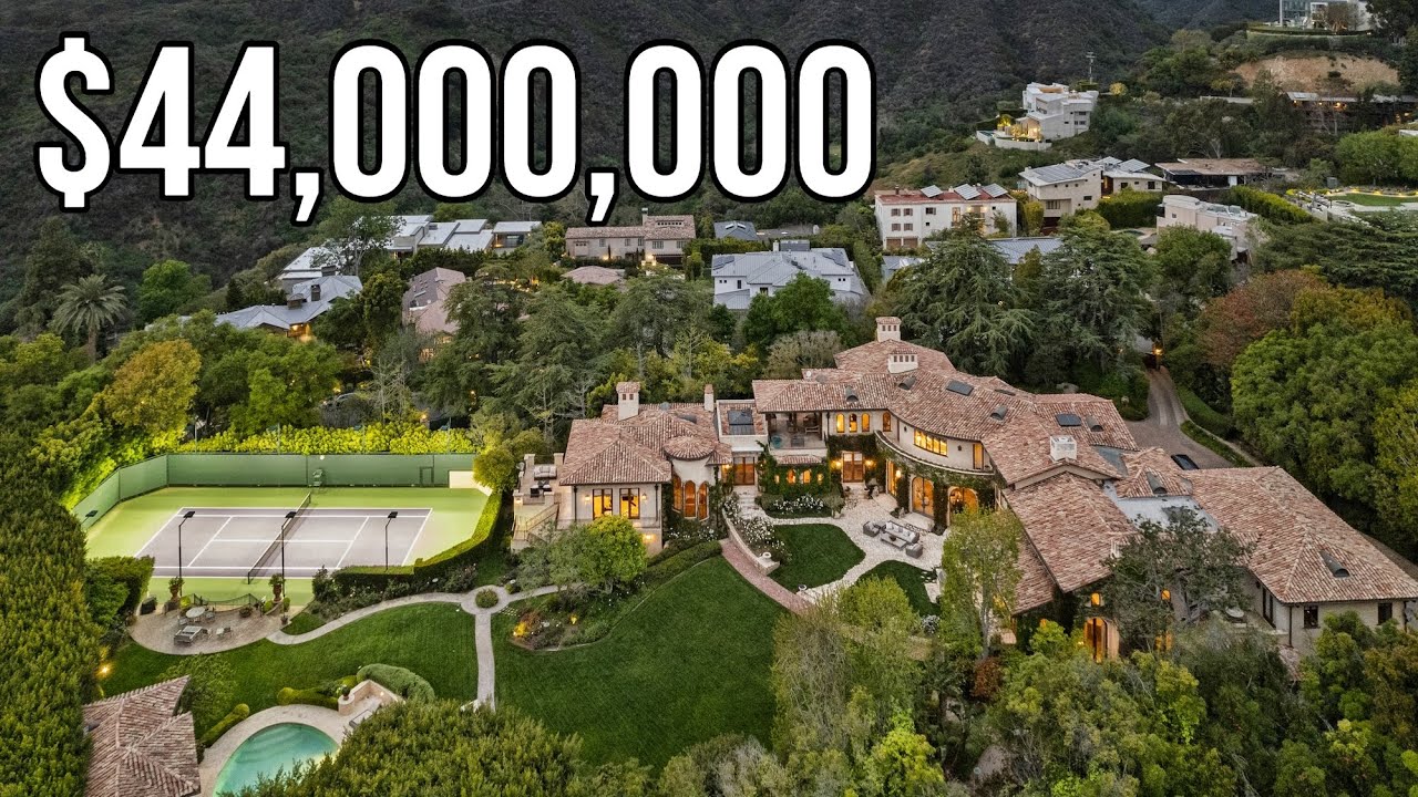 $44 Million Pacific Palisades Villa | Mansion Tour - YouTube