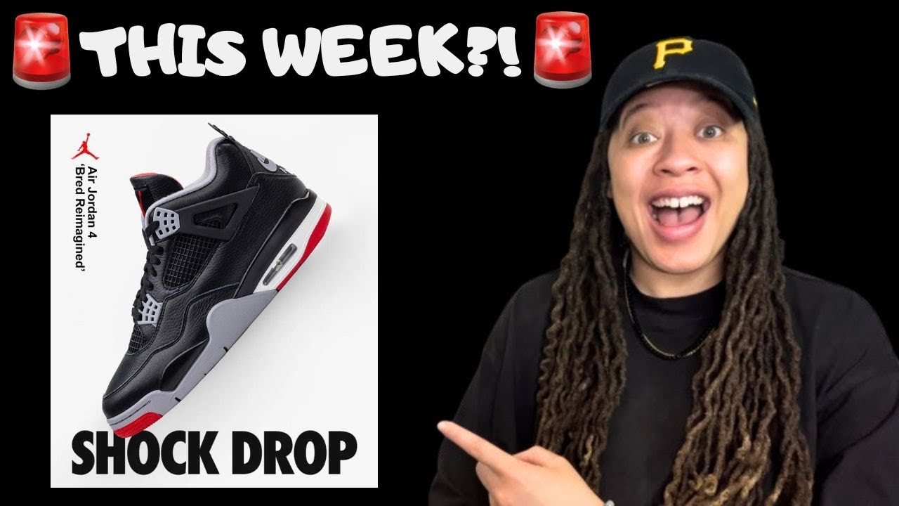 SHOCK DROP‼️AIR JORDAN 4 “BRED REIMAGINED” SHOCK DROP THIS WEEK 🤯(SNKRS ...