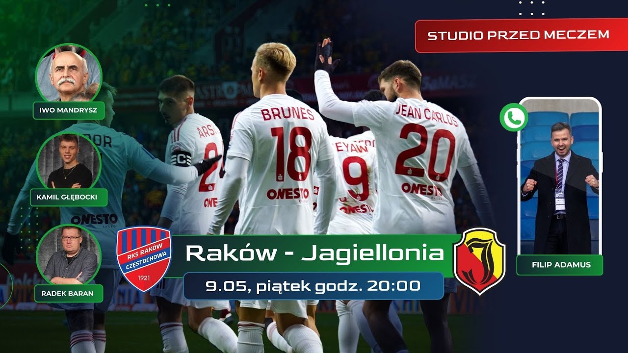 STUDIO PRZED MECZEM: RAKÓW CZĘSTOCHOWA - JAGIELLONIA BIAŁYSTOK. GOŚĆ ...