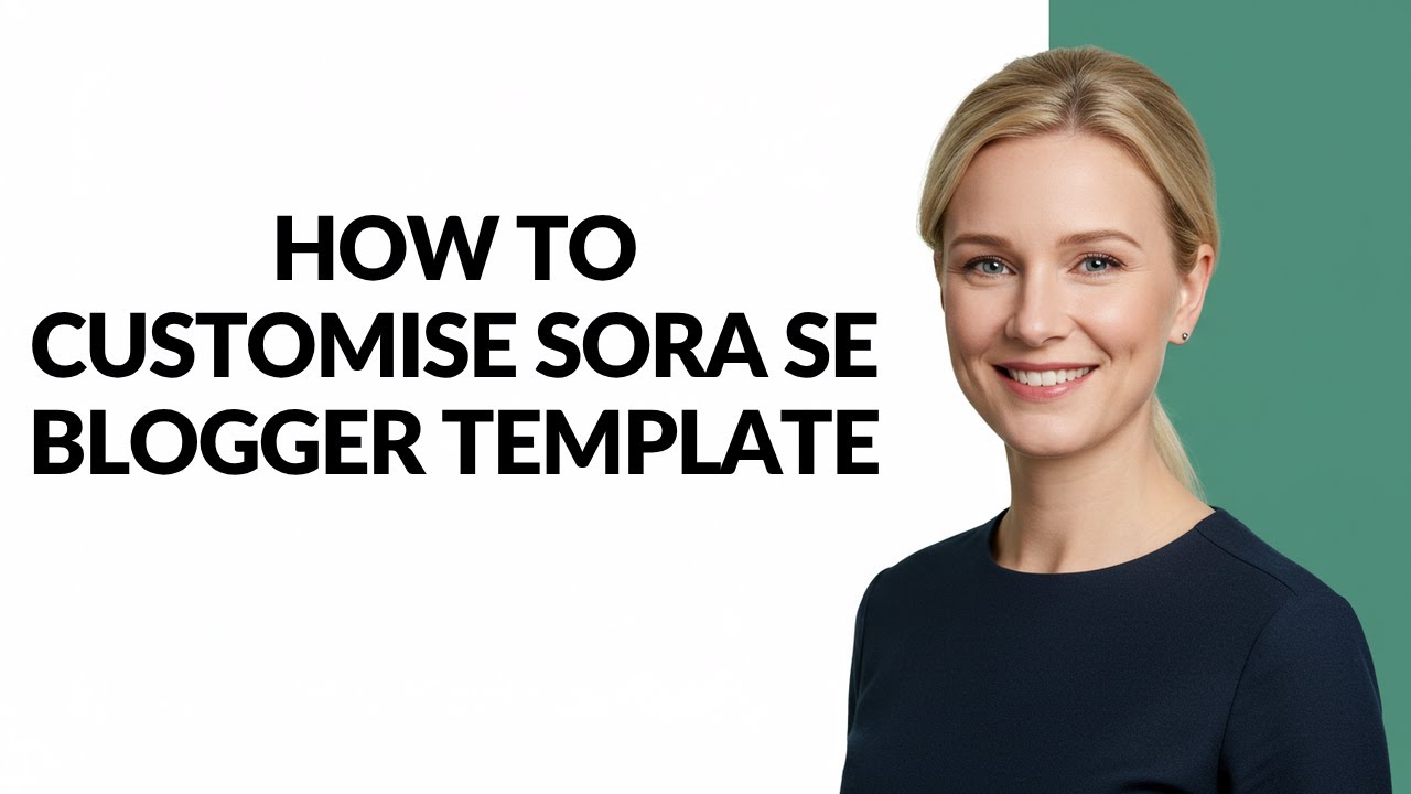 How to Customise Sora Se Blogger Template - Julia'sTutorials - YouTube